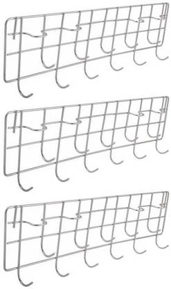 Gopala Stainless Steel Wall Mounted Ladle Stand for Kitchen Hook Rail ...