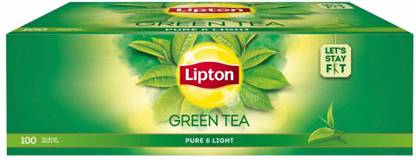 Lipton Green Tea Pure & Light Freshly Packed (Pack of 100 Tea Bags ...