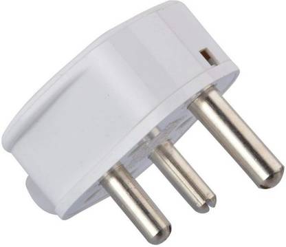 Duravolt 3 Pin Plug Top Polycarbonate 3 Pin Plug Top 16 amp (White 6 cm ...