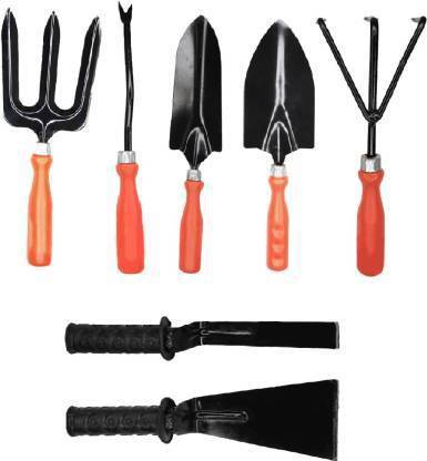 fitweight 5 Garden Tool + Khurpi 1" + Khurpi 3" Garden Tool Kit (7 ...