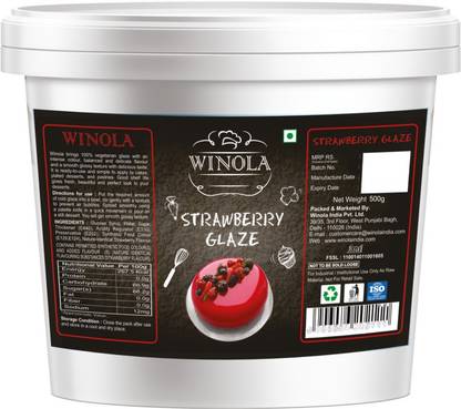 Winola Glaze Strawberry 500g Topping Price in India - Buy Winola Glaze ...