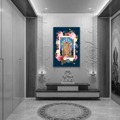 god & god's 46 cm Tirupati Balaji Sparkle Lamination Sticker Self ...
