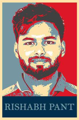 RISHABH PANT Waterproof Vinyl Sticker Poster || can2187 Fine Art Print ...