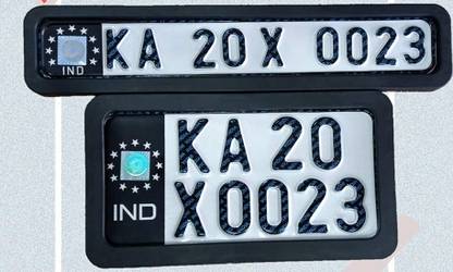ind Vehicle Number Plate-007 Bike Number Plate Price in India - Buy ind ...