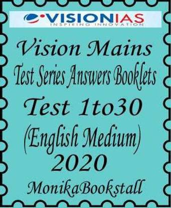 Vision IAS - Vision Mains Test Series Answers Booklets 1 To 30 2020 ...