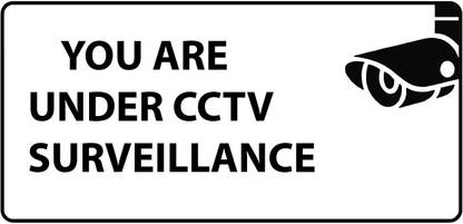 VVWV YOU ARE UNDER CCTV SURVEILLANCE SIGN STICKER Emergency Sign Price ...