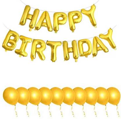 Flipkart.com | Balaji Solid Happy Birthday Letter Foil Balloon 13 Pcs ...