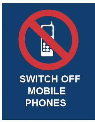 VVWV SWITCH OFF MOBILE PHONES SIGN STICKER Emergency Sign Price in ...