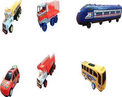 AutoVHPR Pack of 6 Large Toy Vehicles StyleCOD294 - Pack of 6 Large Toy ...
