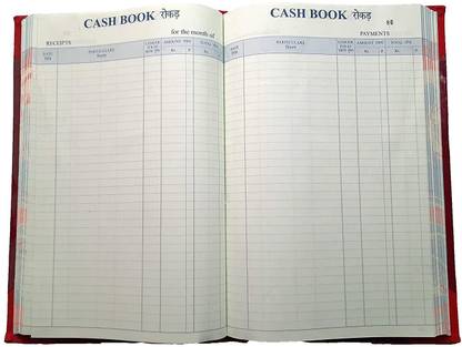 LRS Cash Book - Register Size - 34 x 21 cm - 70 GSM Ledger Paper - Half ...