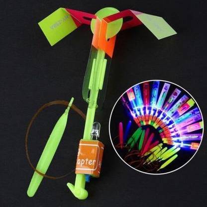 ACUTAS LED Light Slingshot Elastic Arrow,Rocket Helicopter, Fun Gift ...