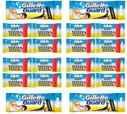 Gillette Guard Cartridge With Razor (100Cartridge + 4 Razor Handle ...
