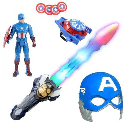 HALO NATION Captain America Dress captain America MASK & WEAPON SET SET ...
