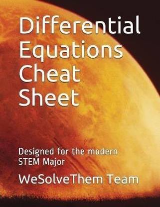 Differential Equations Cheat Sheet: Buy Differential Equations Cheat ...