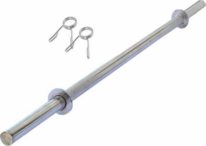 CRUXFITT 3 Feet 19 mm Straight Rod & 2 Locks Weight Lifting Bar - Buy ...