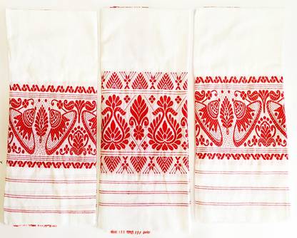assamese gamucha Cotton 300 GSM Bath, Hand, Hair Gamcha Set - Buy ...