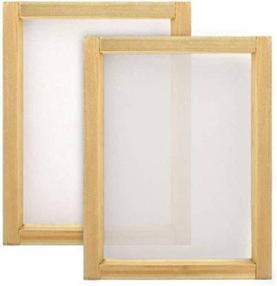 RM STORE Wooden Screen Printing Frame With Mesh A3 Size (12x18 Inch ...