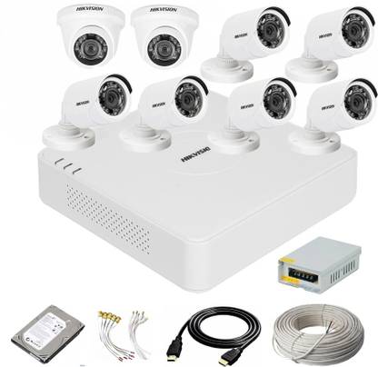 HIKVISION 8 Channal TURBO HD DVR 1080p 1Pcs,Outdoor & Indoor Camera ...