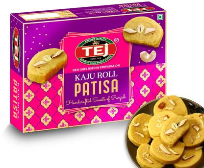 tej DESI GHEE KAJU ROLL PATISA Box Price in India - Buy tej DESI GHEE ...