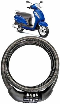 Silver magnate Bike Number Lock/Helmet Lock/Steel Cable Lock/Bicycle ...