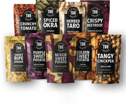To Be Honest Fruit & Vegetable Vacuum Cooked Chips | Combo Pack of 9 ...