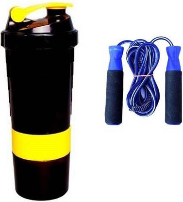 VATSMART GYM COMBO SET OF PROTEIN SHAKER WITH BALL BEARING SKIPPING ...