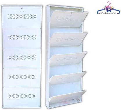 SKP FACTORY Metallic Double Decker Metal Shoe Rack 24 Inches Wide ...