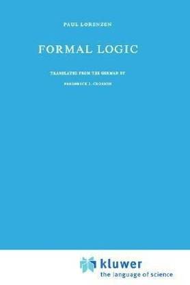 Formal Logic: Buy Formal Logic by Lorenzen P. at Low Price in India ...