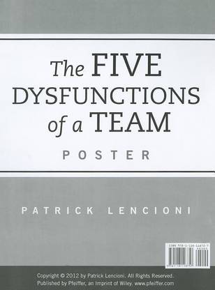 The Five Dysfunctions of a Team: Poster, 2nd Edition: Buy The Five ...