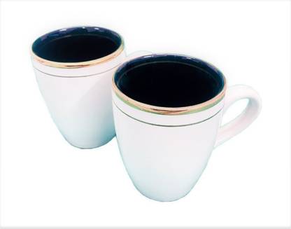 royal enterprise Pack of 2 Ceramic Ceramic Classic White Cup Set Price ...