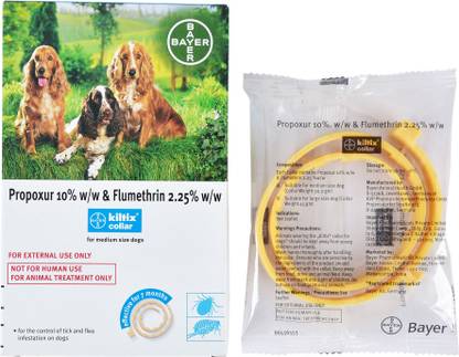 Bayer Kiltix Collar for Fleas and Ticks (Medium) Dog Anti-tick Collar ...