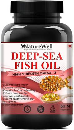 Naturewell Deep Sea Fish Oil 2500mg (Omega 3 Fish Oil)(60N Red) Price ...