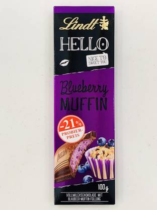 LINDT HELLO Blueberry Muffin Chocolate Bar 100g Bars Price in India ...
