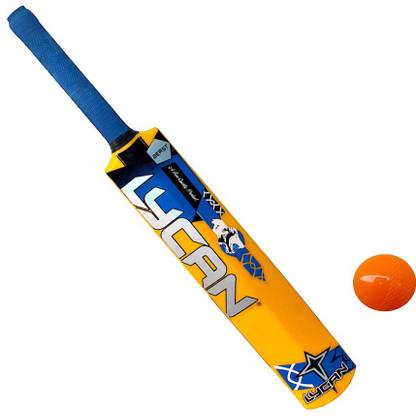 LYCAN PVC size 4 cricket bat (age 9-11 year ( with 1pc cricket ball ...
