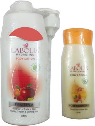 LABOLIA 1 rehuvenating body lotion frutina(650ml)+ 1 honey almond body ...