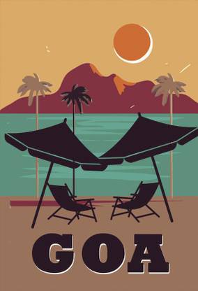 Goa Theme Poster for Room & Office (13 Inch X 19 Inch, Rolled) Paper ...