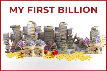 My First Billion Paper Print - Decorative, Quotes & Motivation ...