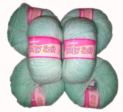 Vardhman Wool Baby Soft Wool Hand Knitting Crochet Hook (Apple Green ...