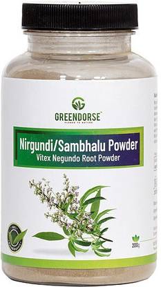 GREENDORSE Nirgundi/Sambhalu Powder - Vitex Negundo Root Powder, Price ...