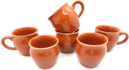 laghima jadon Pack of 6 Ceramic Pack of 6 Ceramic Cup Set Kullad Small ...