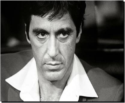 SKY DOT al pacino actor celebrity face bw scarface movie scene Non Slip ...