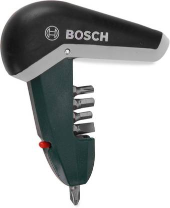 BOSCH Pocket Screwdriver Set (Green, 7-Pieces) Impact Screwdriver Set ...