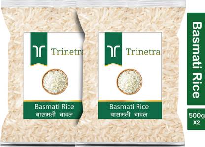 Trinetra Best Quality Basmati Rice-500gm (Pack Of 2) Basmati Rice (Long ...