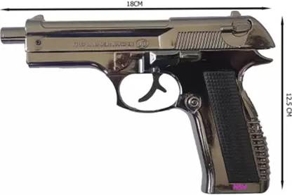 FITUP 608 Gun Lighter Pistol Full Heavy Metal Gun Shape with Barrel ...