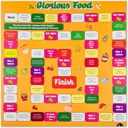 ilearnngrow Food Board Game For kids Board Game Accessories - Food ...