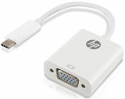 HP VGA Cable 0.1 m USB-C to VGA Adapter-White - HP : Flipkart.com