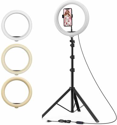 Jeteck Tripod Stand 7 Ft for Live Stream-LED Ring Light with Phone ...
