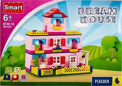 Peacock Smart Blocks Dream House Set No. 135 Building Blocks for kids ...