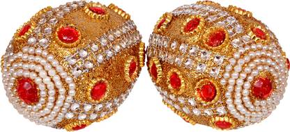 Sharda Creations Decorated Coconut Shagun Nariyal Shreefal for Puja ...