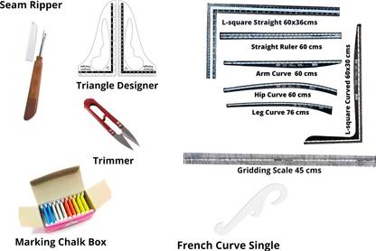 Upyukat Tailoring scales/ curves/ Fashion Designing Scale- Hard Plastic ...